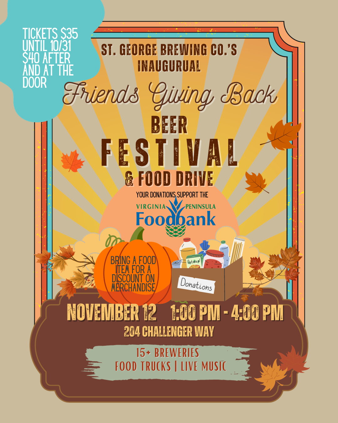 Friends Giving Back Beer Festival to benefit Peninsula Food Bank - STG Beer